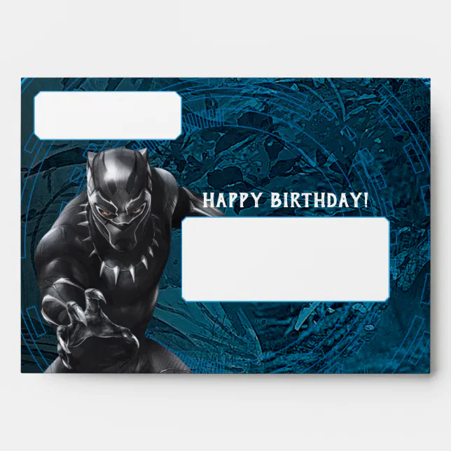 Black Panther | Wakandan Tribe Birthday Envelope | Zazzle