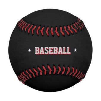 Black personalized baseball | Zazzle