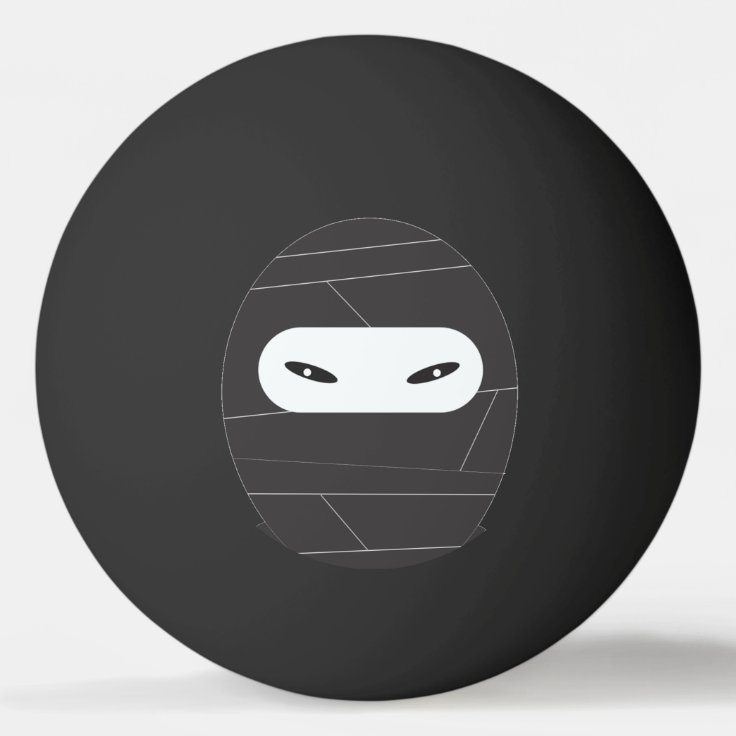Black Ping Pong Ninja Balls | Zazzle