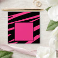 Black Pink Zebra Print Envelope Template | Zazzle