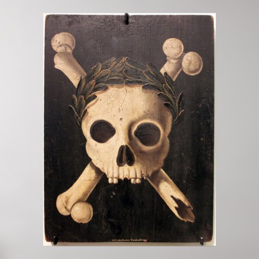 Black Plague Art - Skull and Crossbones Poster | Zazzle