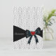 Black Polka Dot Any number Birthday Party Invitation | Zazzle