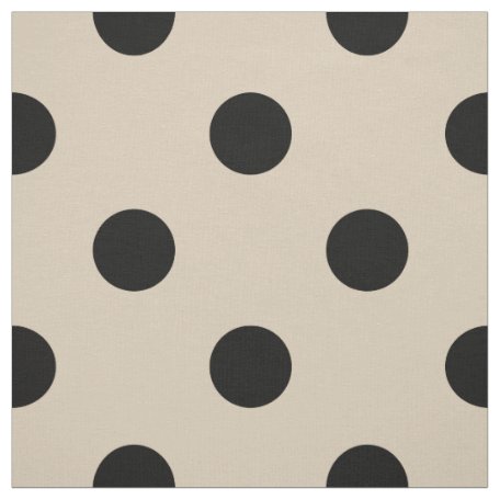 Chic colorful coral purple polka dots pattern fabric | Zazzle