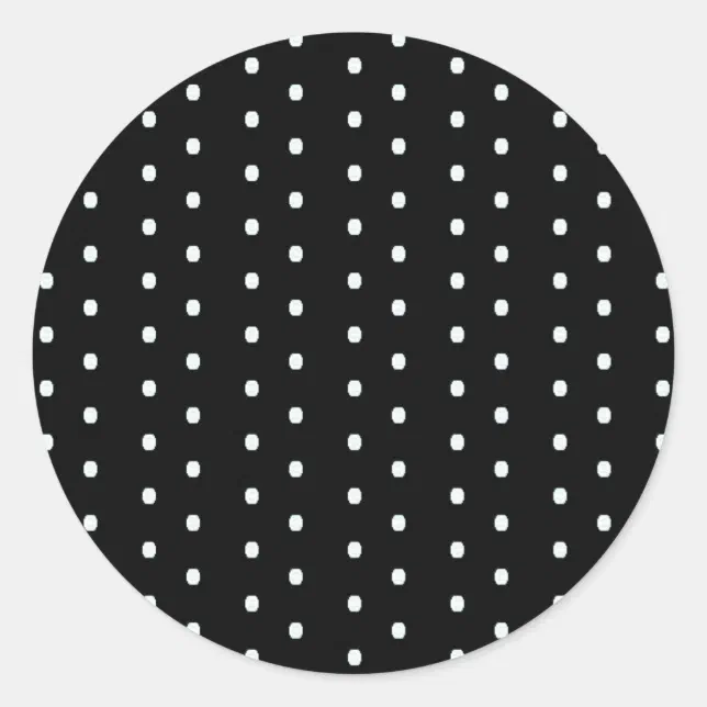 Black Polka Dot Stickers | Zazzle