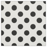 Black and White Polka Dots Fabric | Zazzle