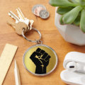 Black Power Fist Keychain | Zazzle