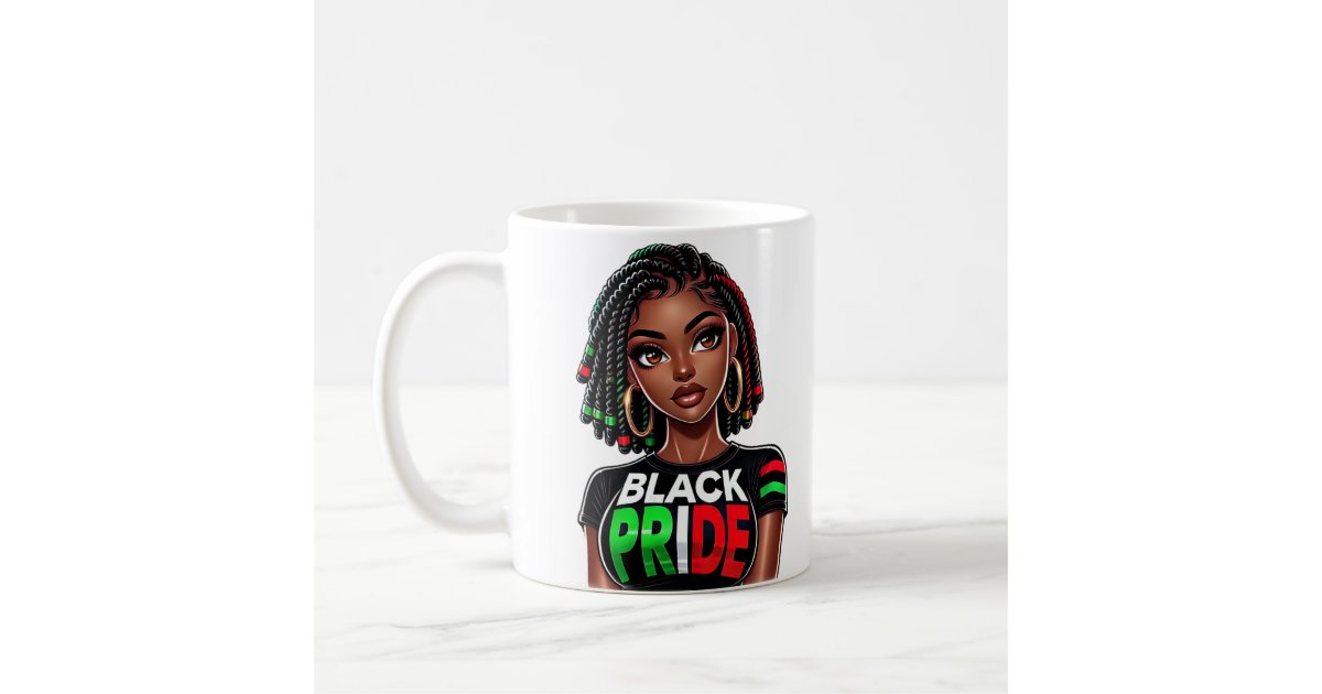Black Pride Lady mug | Zazzle