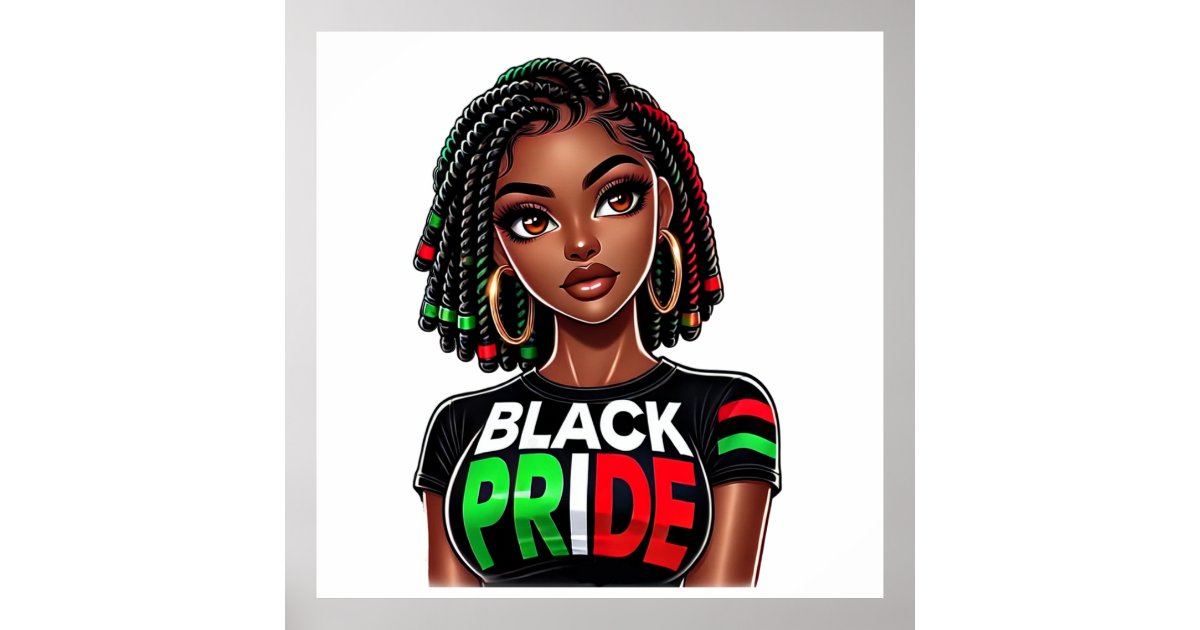 Black Pride Lady Poster | Zazzle