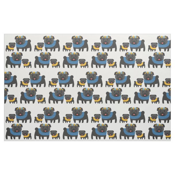 pug fabric | Zazzle
