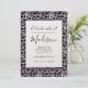 Black Purple Leopard Print Invitation | Zazzle