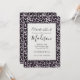 Black Purple Leopard Print Invitation | Zazzle