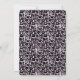 Black Purple Leopard Print Invitation | Zazzle