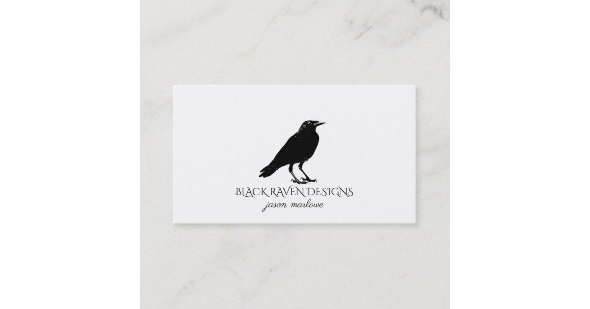 Black Raven Business Card | Zazzle