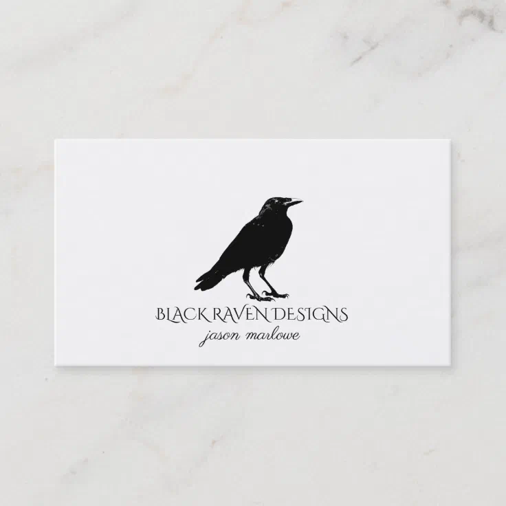 Black Raven Business Card | Zazzle