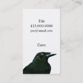 Black Raven Business Card | Zazzle