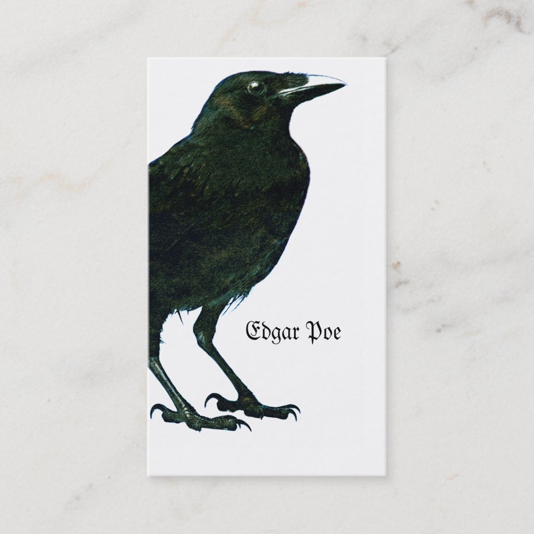 Black Raven Business Card | Zazzle