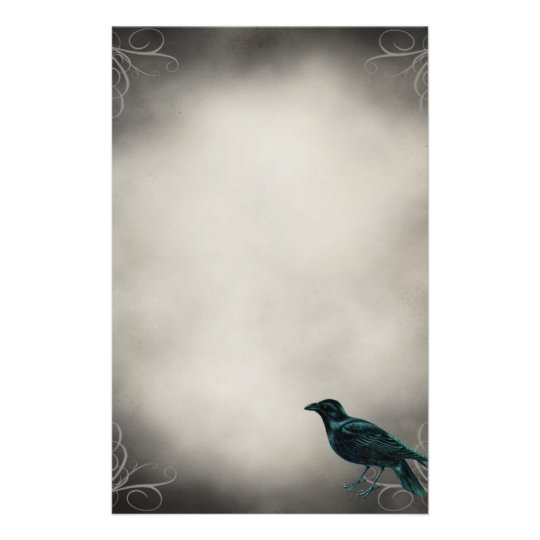 Black Raven Gothic Stationery | Zazzle.com