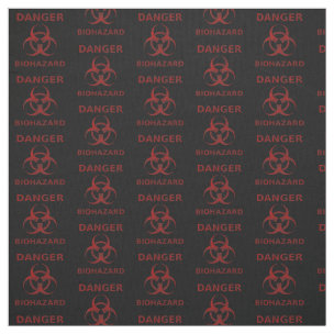 Pink Biohazard Symbol Pattern Fabric | Zazzle.com