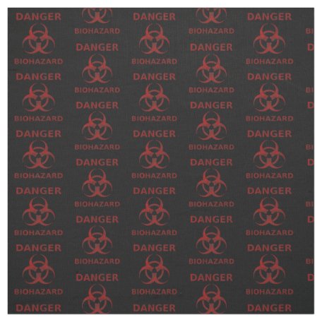 Pink Biohazard Symbol Pattern Fabric | Zazzle.com