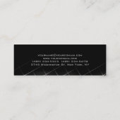 Black Red Grey Pattern Slim Clear Business Card | Zazzle