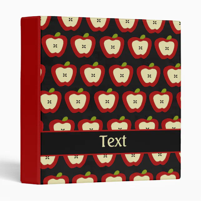 Black Red Personalized Teacher School Binder | Zazzle