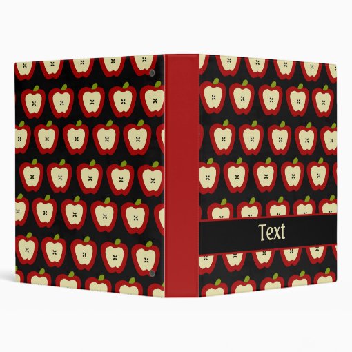 Black Red Personalized Teacher School Binder | Zazzle