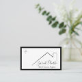 Black & Red Roof Top Business Card | Zazzle