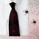 Black red spider web Halloween pattern Neck Tie | Zazzle