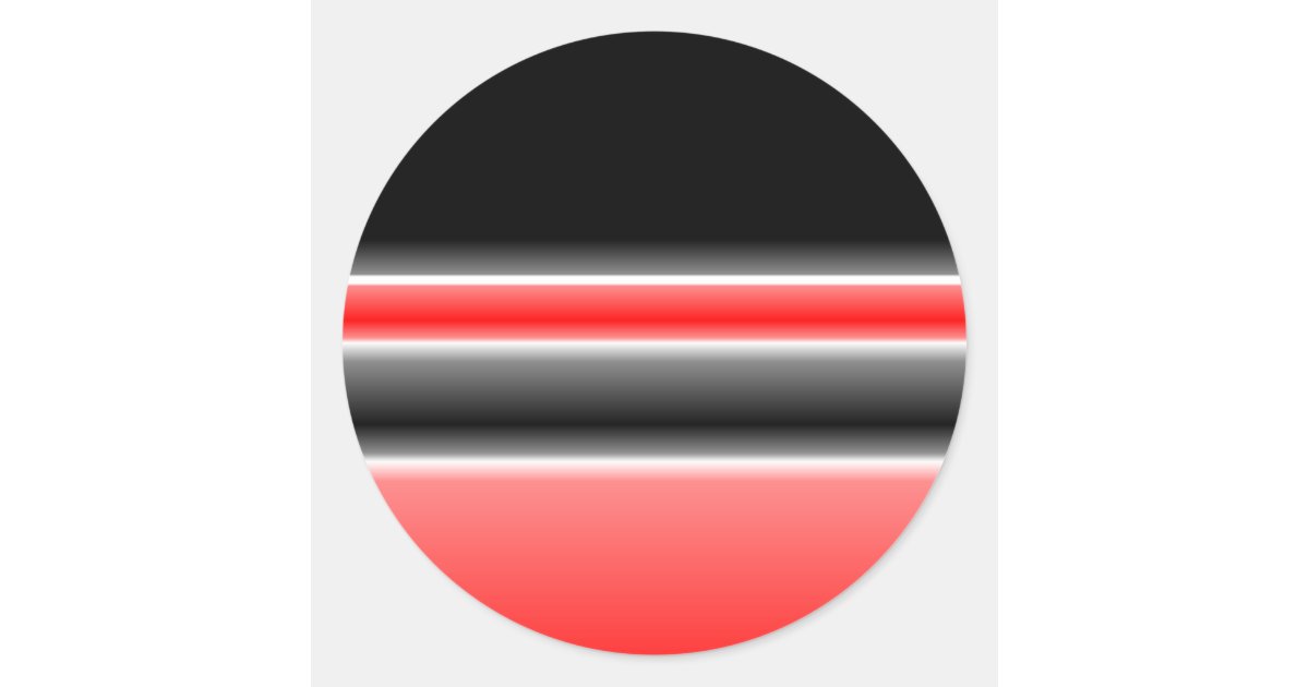 Black/Red & White Design Stickers | Zazzle