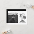 Black Retro Big Numbers Class of Photo Invitation | Zazzle