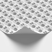 Black Retro Big Numbers Class of Wrapping Paper | Zazzle