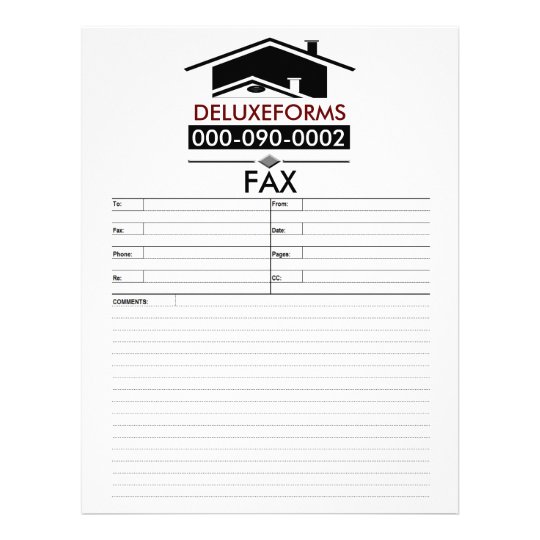 Black Roof Fax Letterhead | Zazzle.com