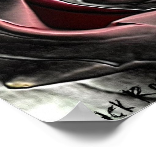 Black Rose Canvas Print Poster | Zazzle