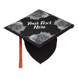 Black Rose Graduation Cap Topper | Zazzle