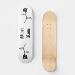 Black Rose. Skateboard Deck | Zazzle