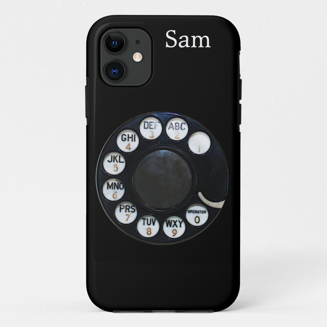 Black Rotary Dial iPhone 5 Case | Zazzle