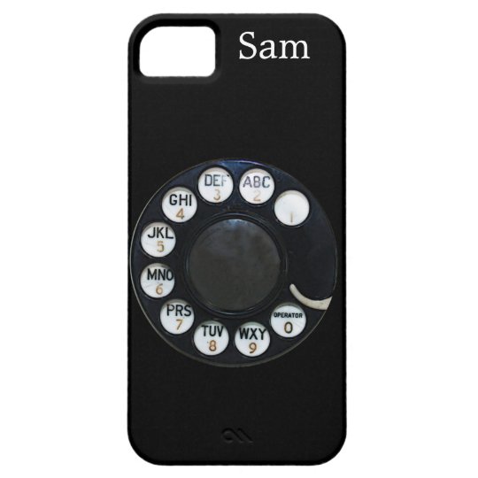 Black Rotary Dial iPhone 5 Case | Zazzle.com