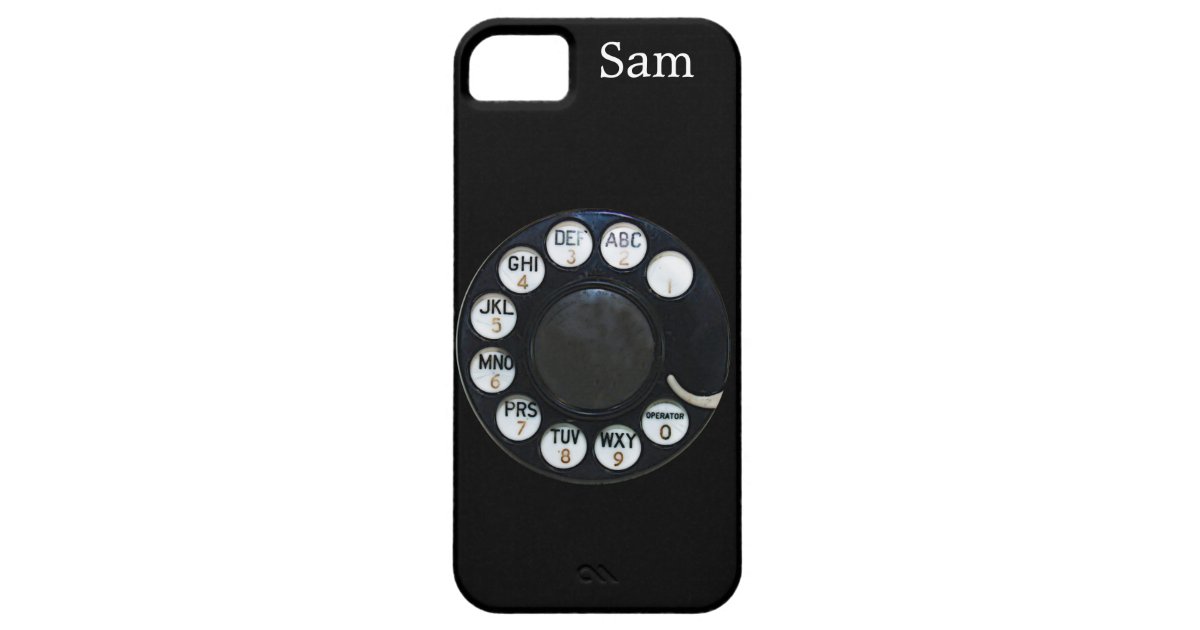 Black Rotary Dial iPhone 5 Case | Zazzle.com