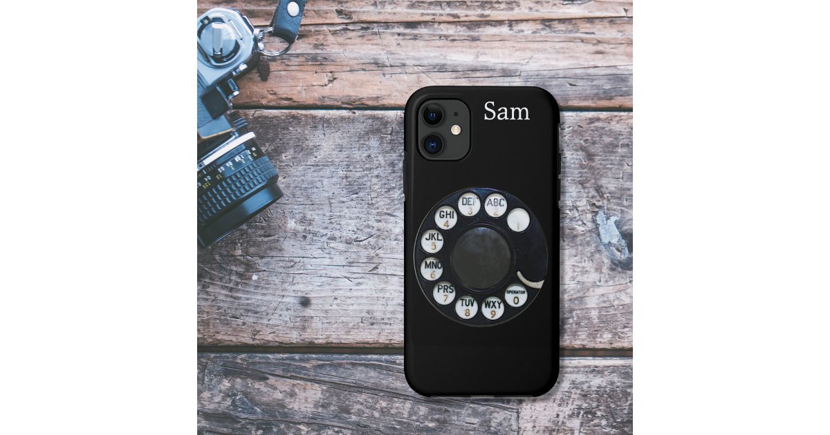 Black Rotary Dial iPhone 5 Case | Zazzle