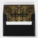 Black Royal Medieval Gold Sword Wedding Envelope | Zazzle