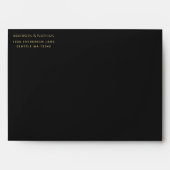 Black Royal Medieval Gold Sword Wedding Envelope | Zazzle