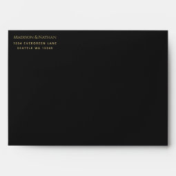 Black Royal Medieval Gold Sword Wedding Envelope | Zazzle