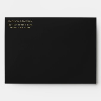 Black Royal Medieval Gold Sword Wedding Envelope | Zazzle