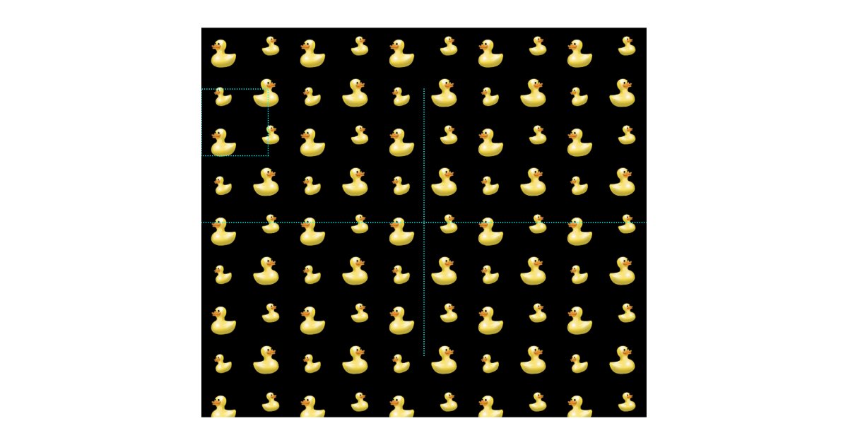 Black rubber duck pattern fabric | Zazzle