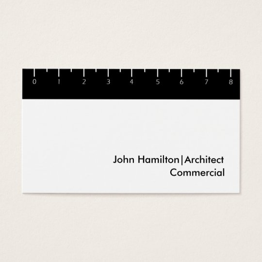 Black Ruler Business Card | Zazzle.com