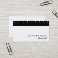 Black Ruler Business Card | Zazzle