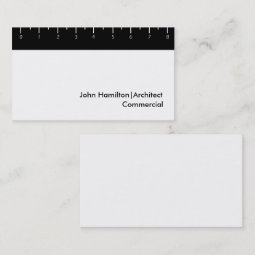 Black Ruler Business Card | Zazzle