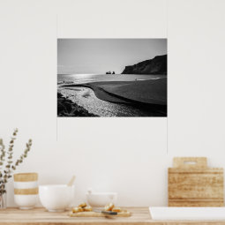 Black sand beach, Reynisfjara - Iceland Poster | Zazzle
