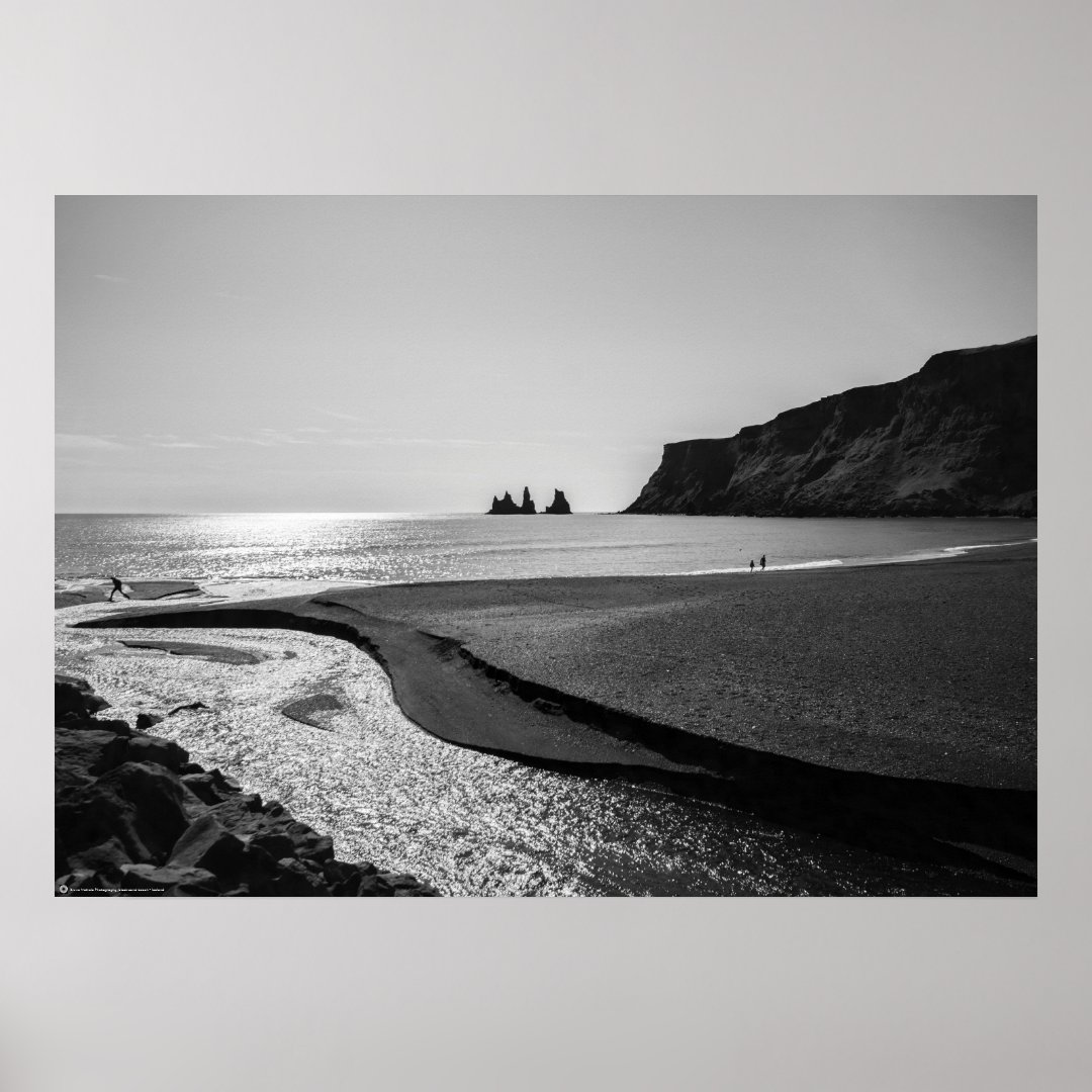 Black sand beach, Reynisfjara - Iceland Poster | Zazzle