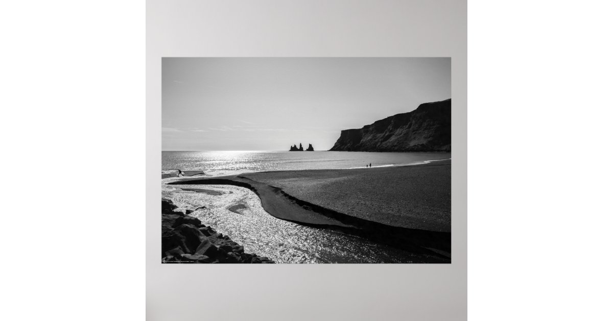 Black sand beach, Reynisfjara - Iceland Poster | Zazzle